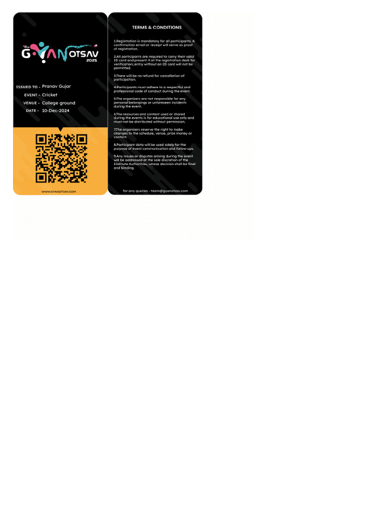 E-PASS-GYANOTSAV-2025-Pranav Gujar | PDF