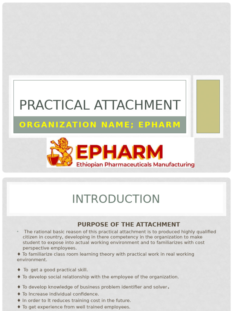 Practical Attachement - Pptxeset | PDF | Tablet (Pharmacy) | Receipt