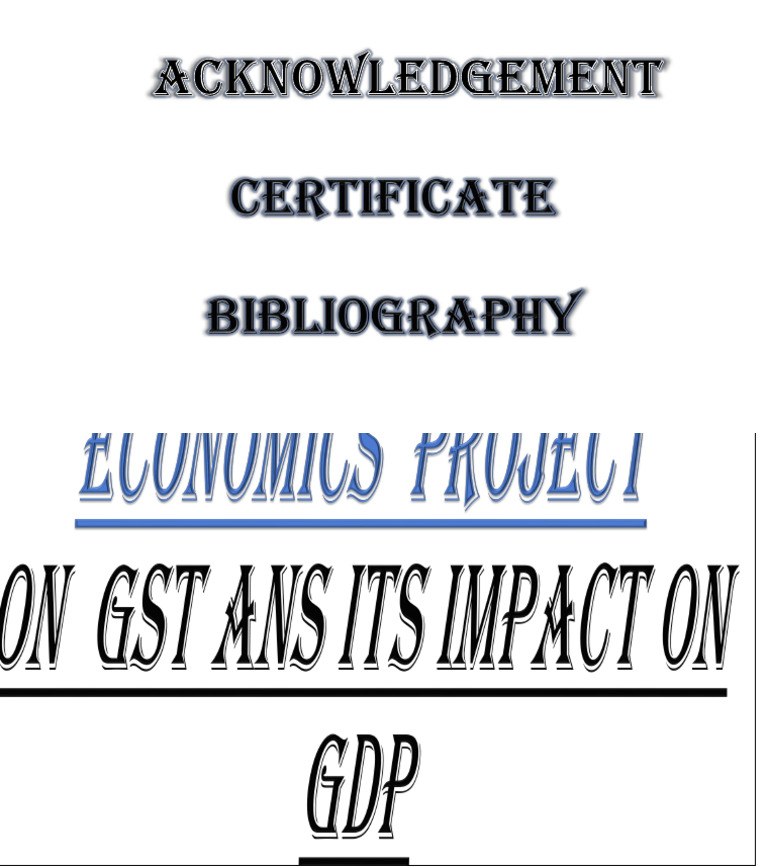 Economics Project | PDF