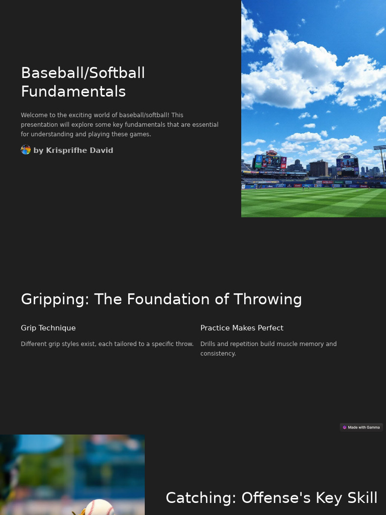Baseballsoftball Fundamentals Pdf Softball Batting Baseball