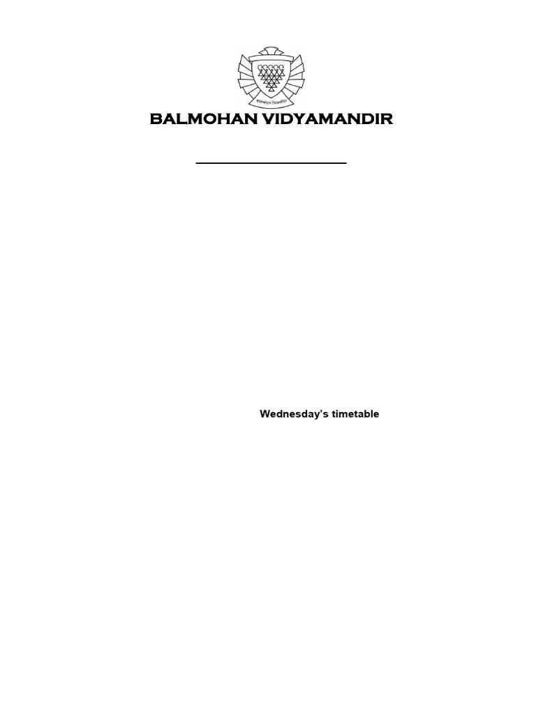 Term II Start Date for BALMOHAN VIDYAMANDIR | PDF