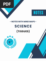 CLASS IX BIOLOGY Chapter 6 - Tissue - Plant Tissue Mind Map | PDF