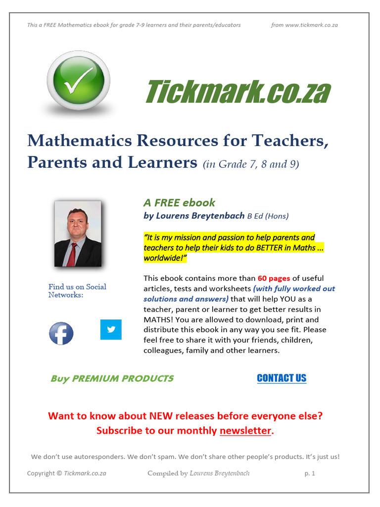 Maths gr8 2017 | PDF | Numbers | Mathematics