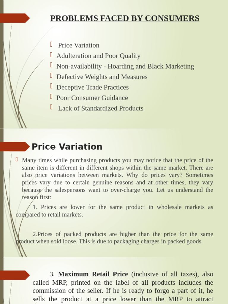 Consumer Challenges & Solutions | PDF | Sales | Prices