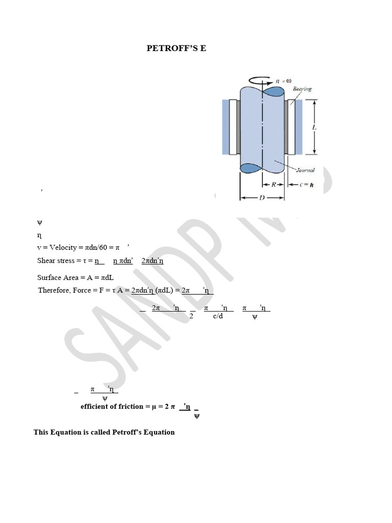 Petroff's Equation | PDF
