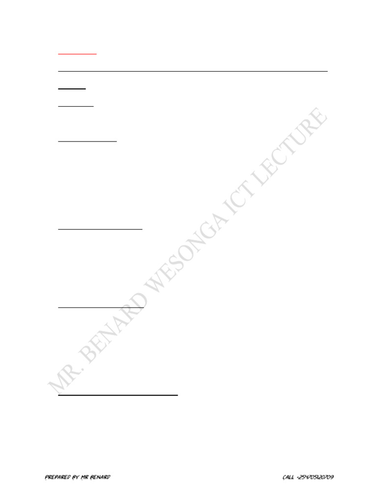 Ict Course Outline Module 1 Pdf Computer Network Object Oriented Programming