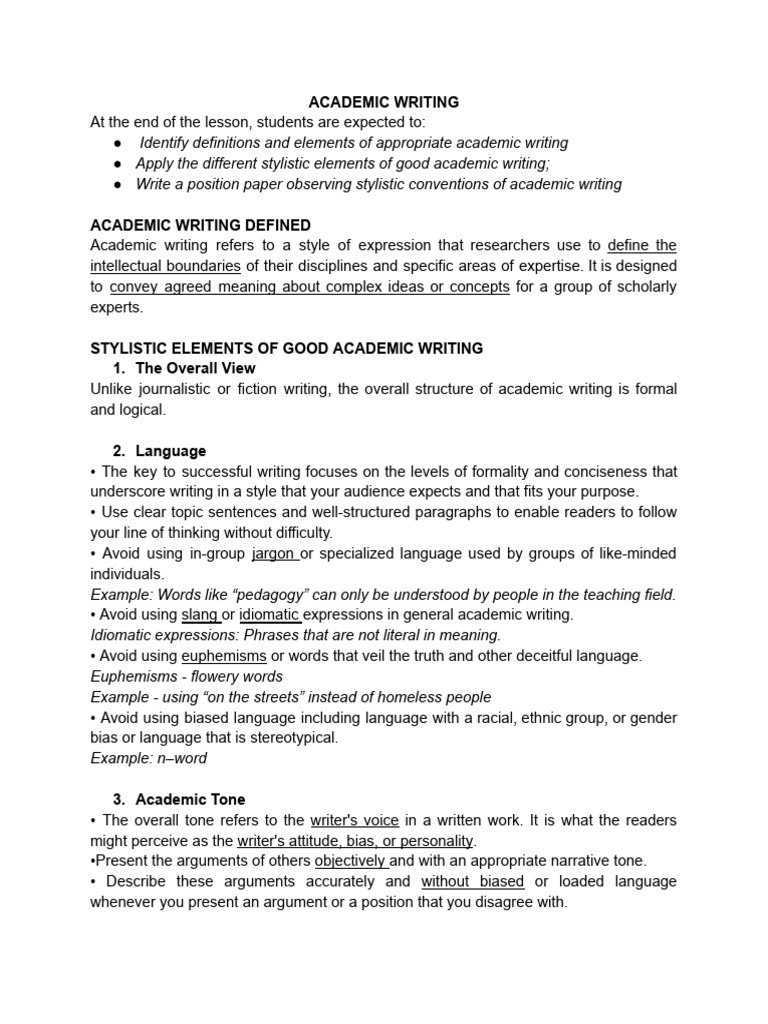 ACADEMIC WRITING | PDF | Word | Essays