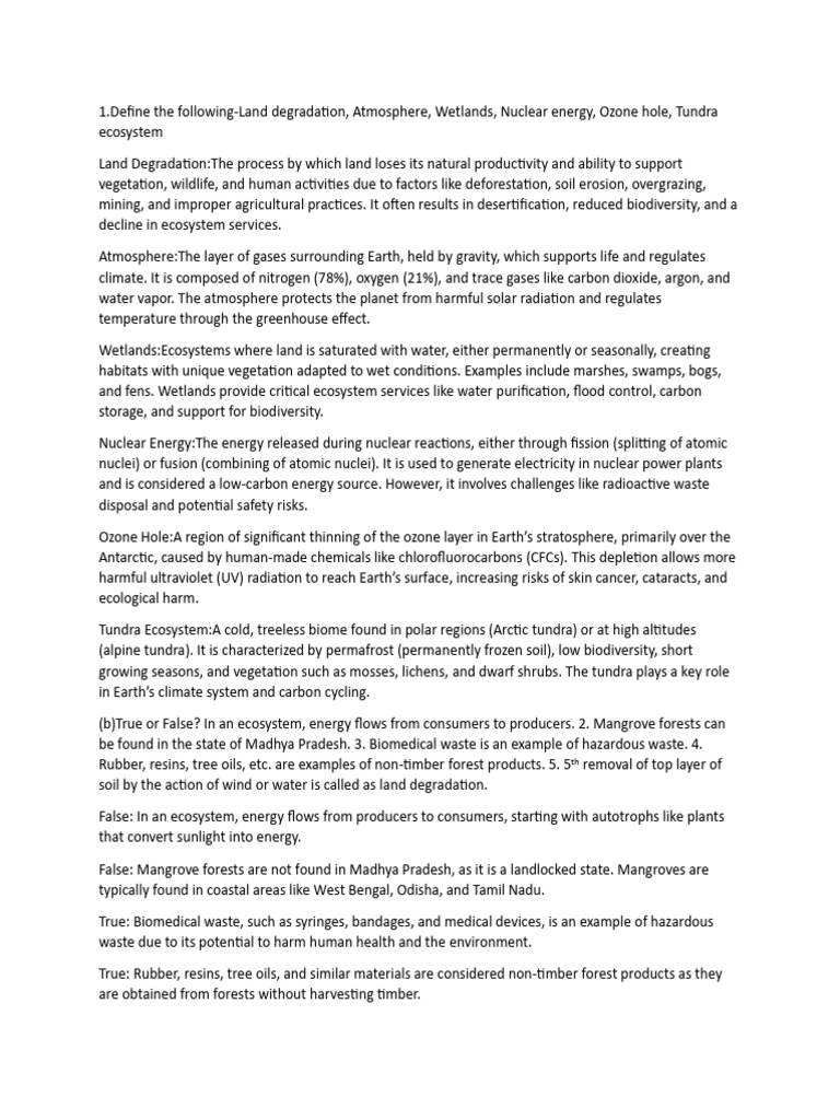 Environmental Science | PDF | Water Pollution | Biogas