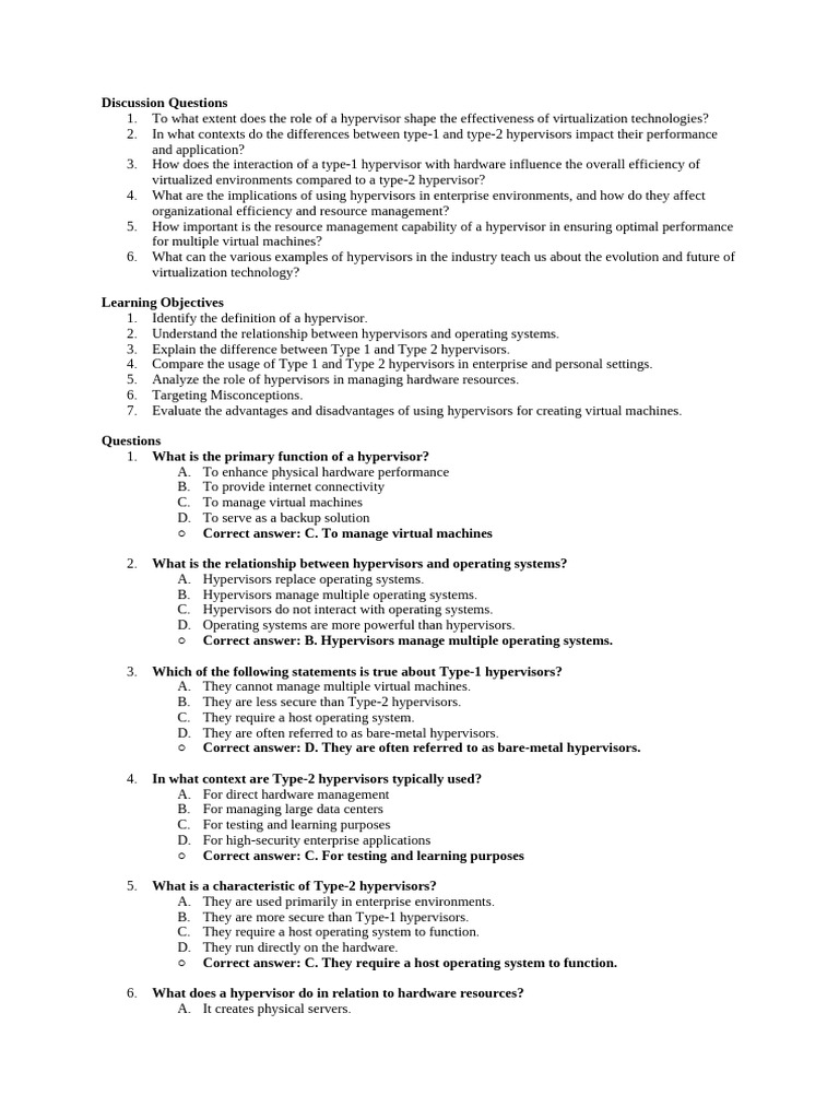 Understanding Hypervisors and Virtualization | PDF | Cloud Computing | Virtual Machine