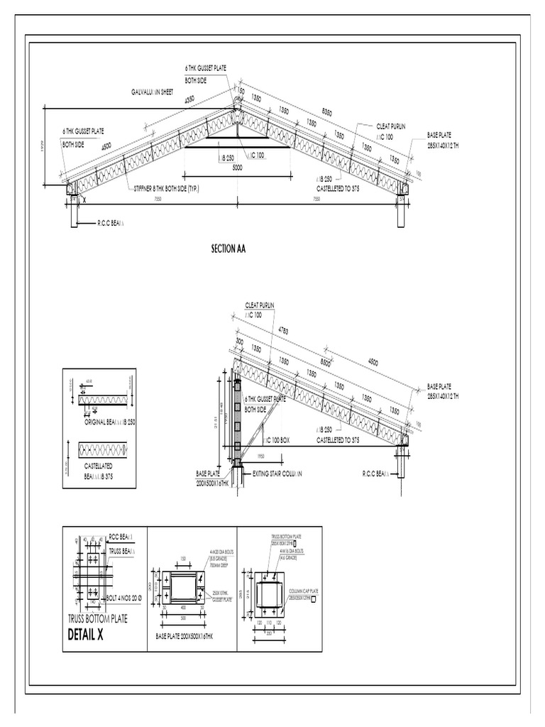 Steel Truss Design 15X75M | PDF | Structural Engineering