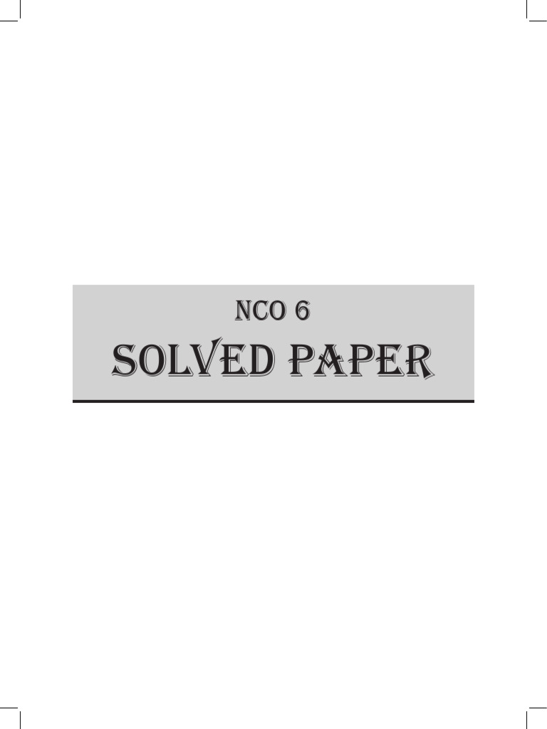 NCO 2012 Solved Paper | PDF | Bit | Byte