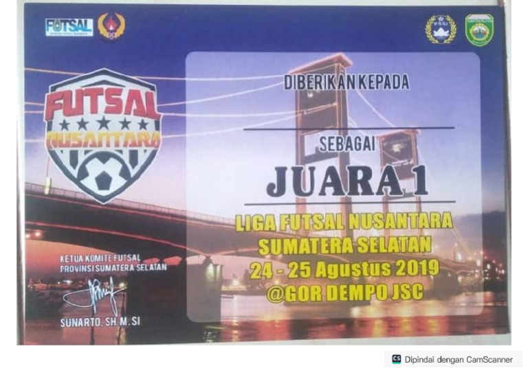 Piagam Liga Futsal Nusantara | PDF