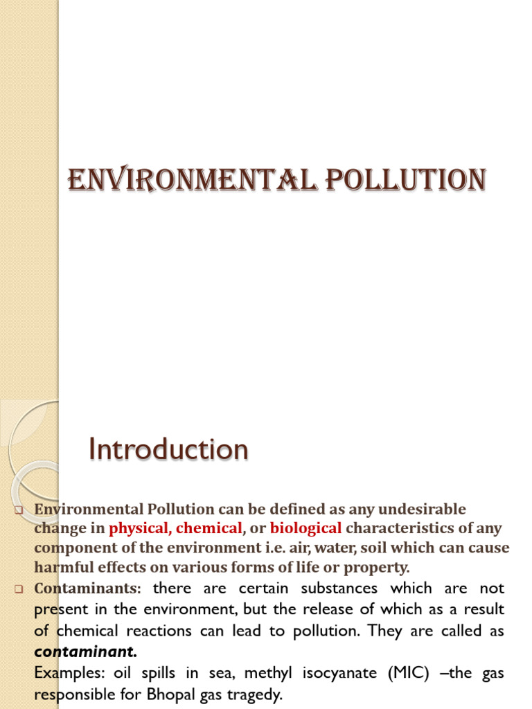 Environmental pollution | PDF | Water Pollution | Waste