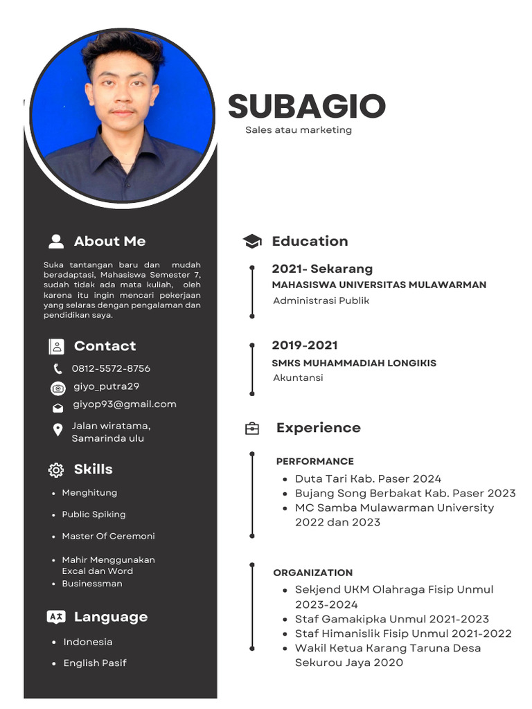 Modern Minimalist CV Resume.pdf | PDF