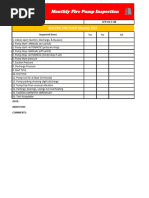 Fire Pumps Sop | PDF | Fire Sprinkler System | Pump