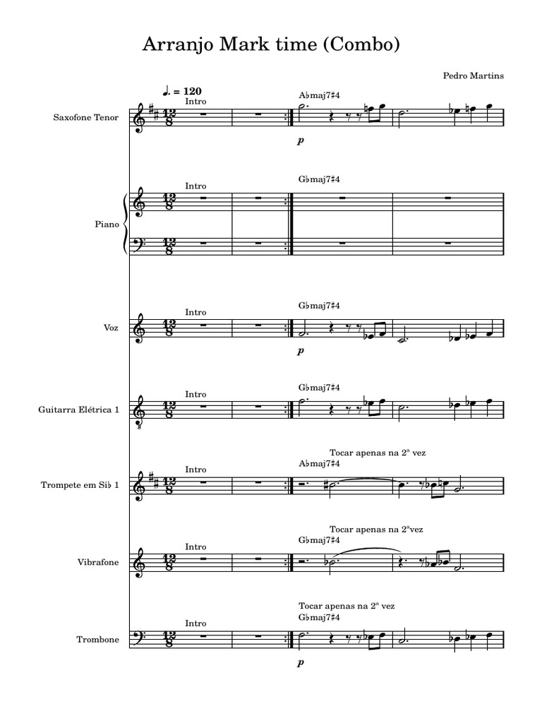 Arranjo Mark Time (Combo) PDF | PDF
