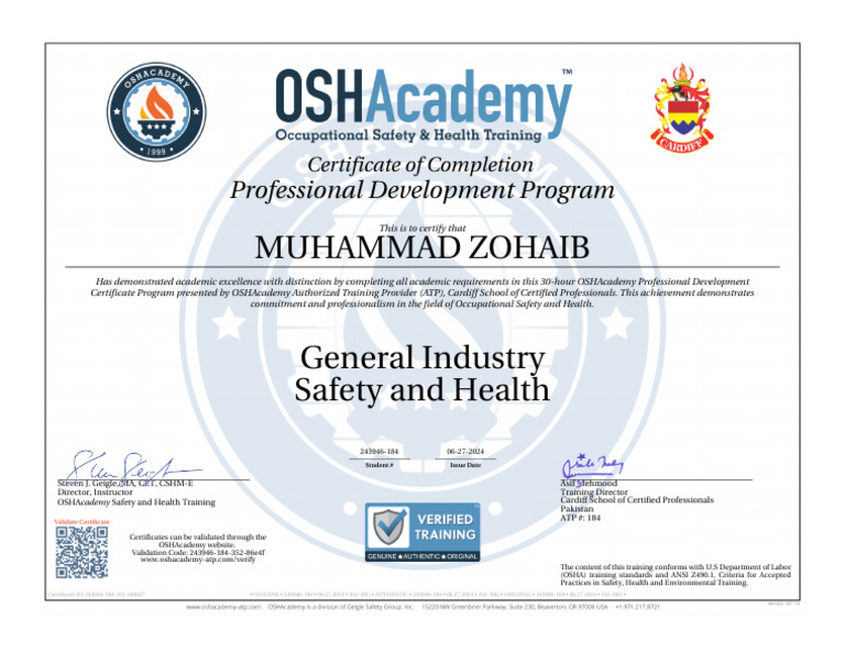 243946 Muhammad Zohaib Program 30G | PDF