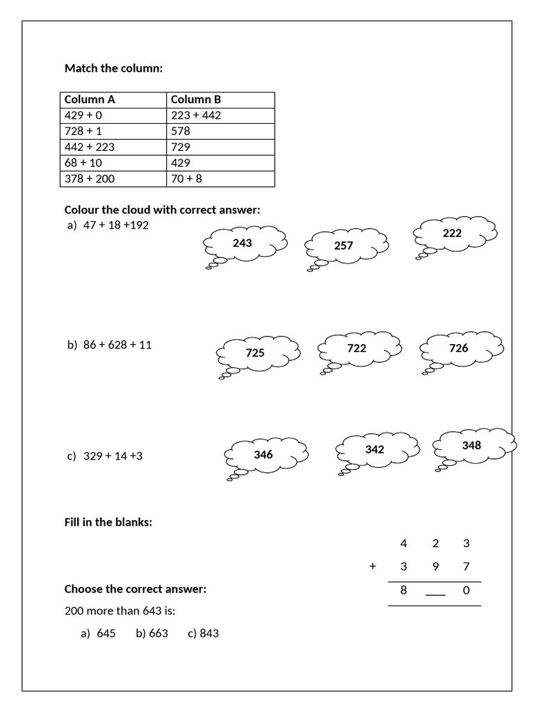 Practice Sheet 1 | PDF