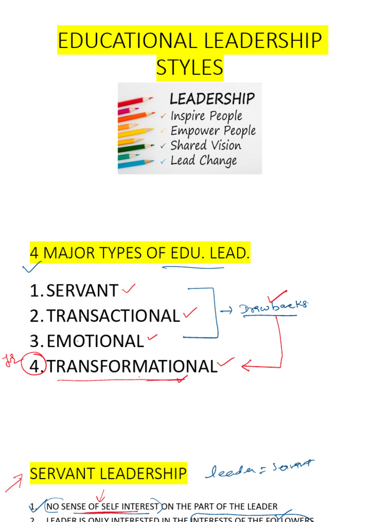 EDUCATIONAL LEADERSHIP STYLES | PDF