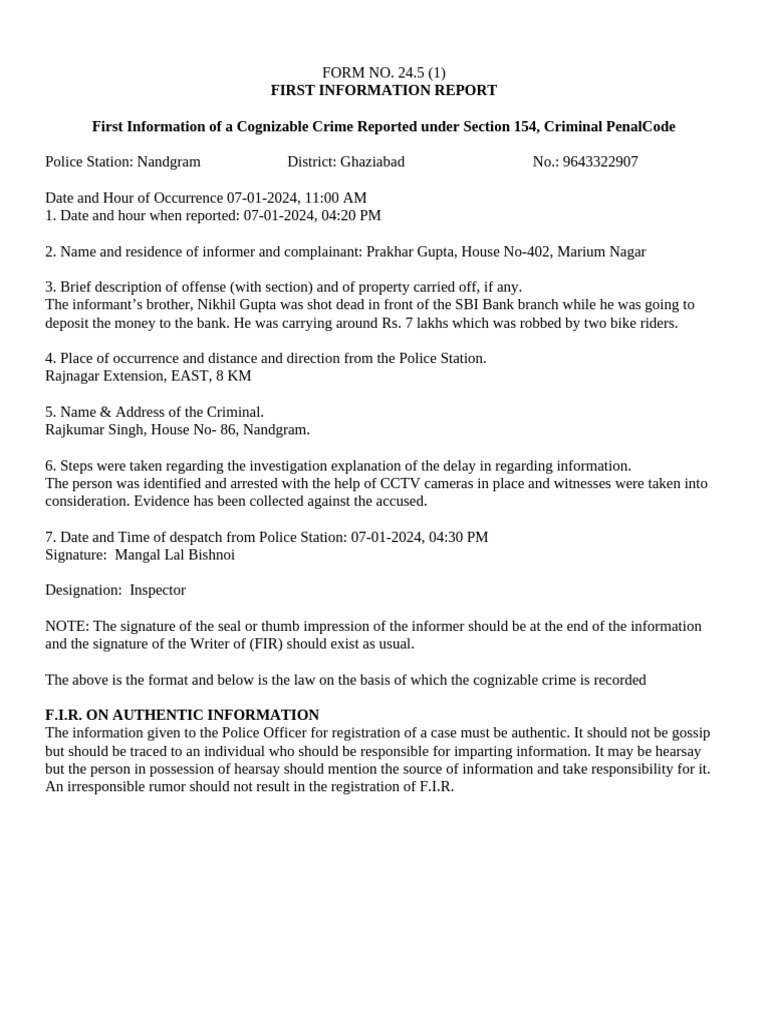 173 report - format | PDF | Crimes | Crime & Violence