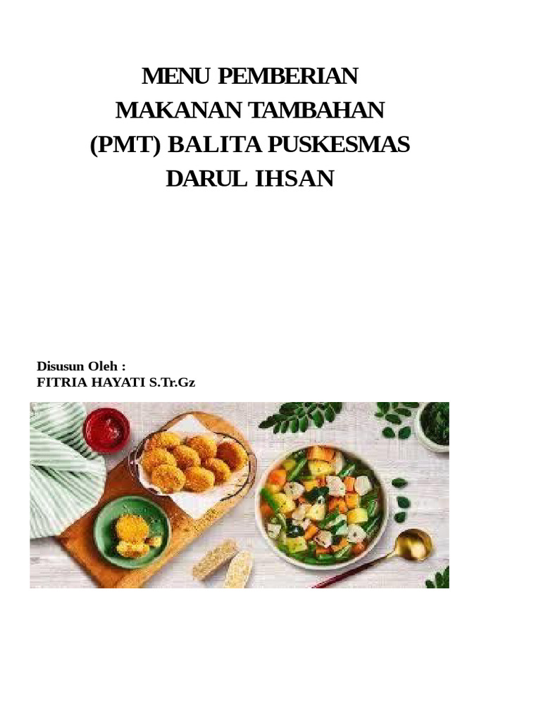 Buku Menu Pmt Balita Darul Ihsan | PDF