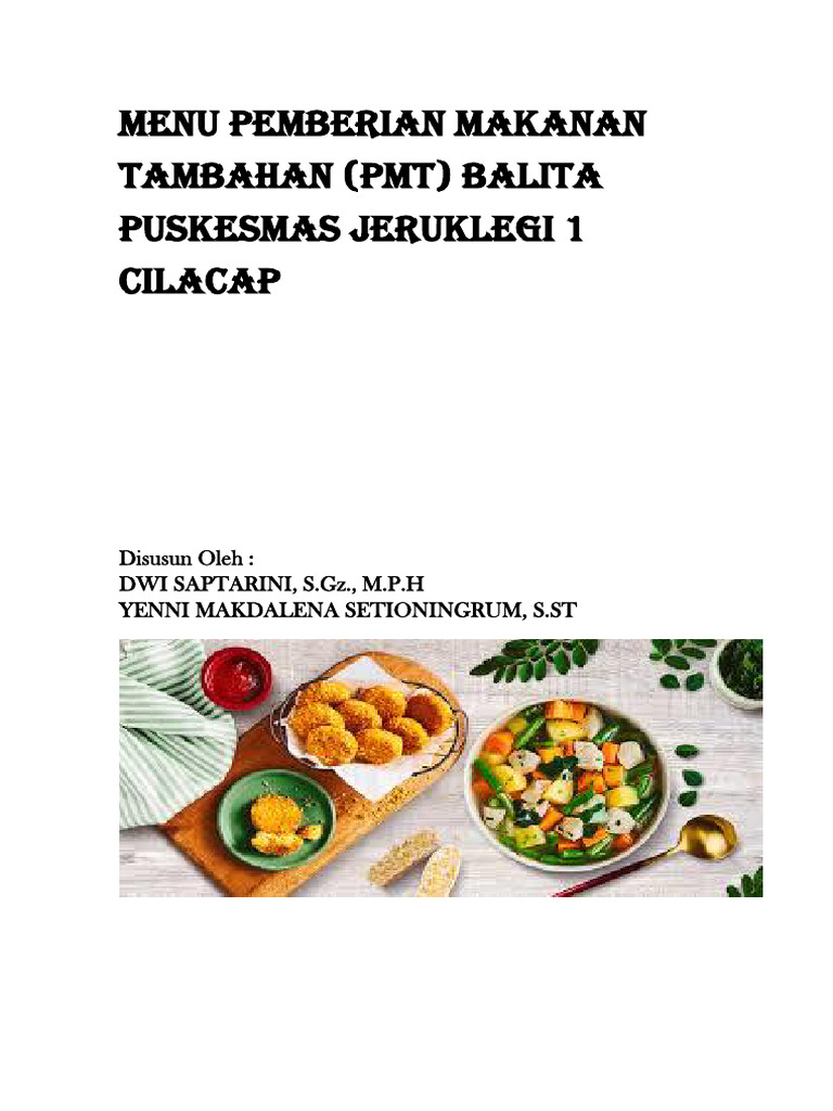 Buku Menu PMT Balita | PDF