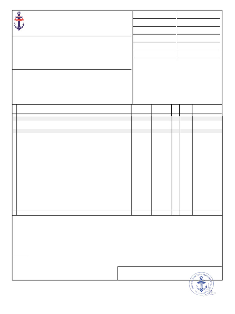 Delmar Marine TS 12097 (Invoice) | PDF | Invoice | Singapore