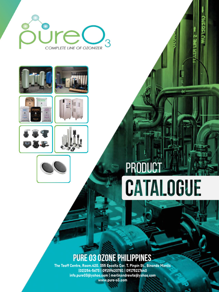 PURE O3 Catalog Optimized | PDF | Ozone | Water Purification