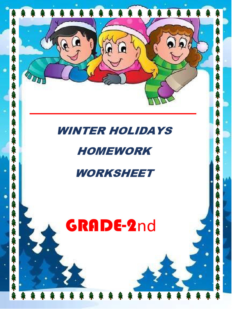 Grade 2 Winter Vacation Homework 2024-25 | PDF | Human Communication