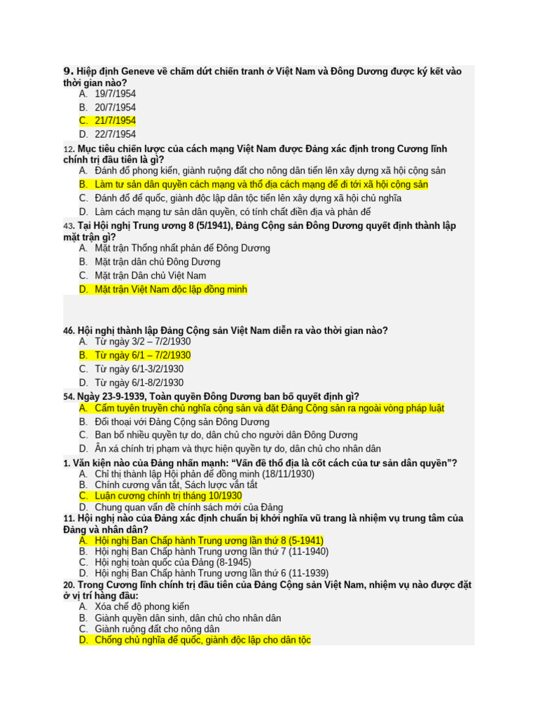 Trắc nghiệm giữa kỳ LSD | PDF