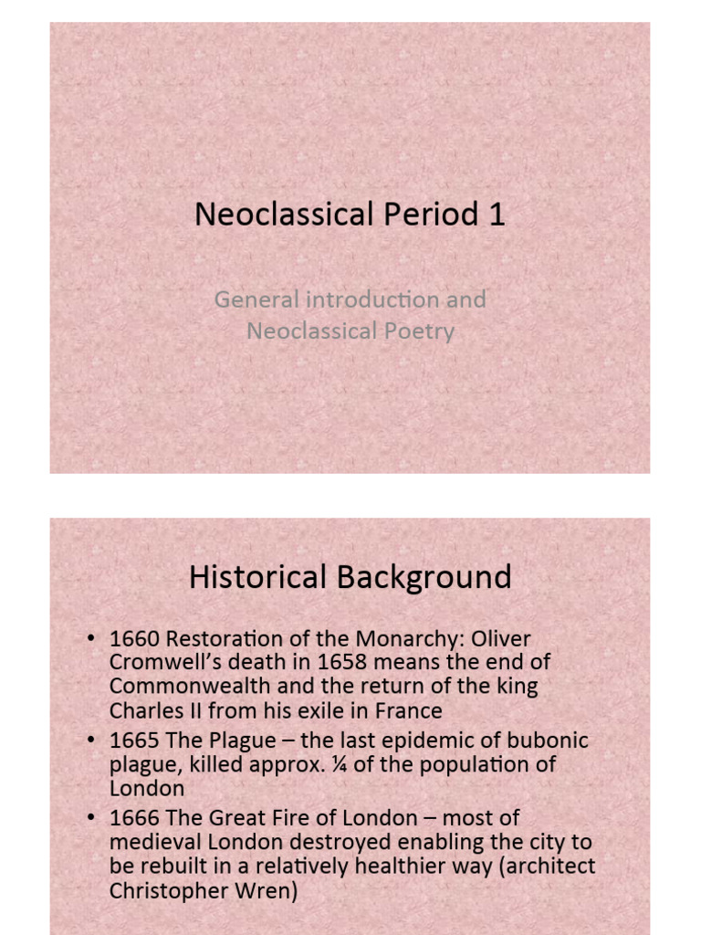 5. Neoclassical poetry | PDF | Poetry | Charles Edward Stuart