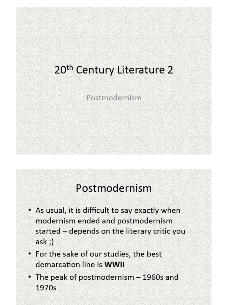 10. Postmodernism | PDF | Postmodernism | Modernism