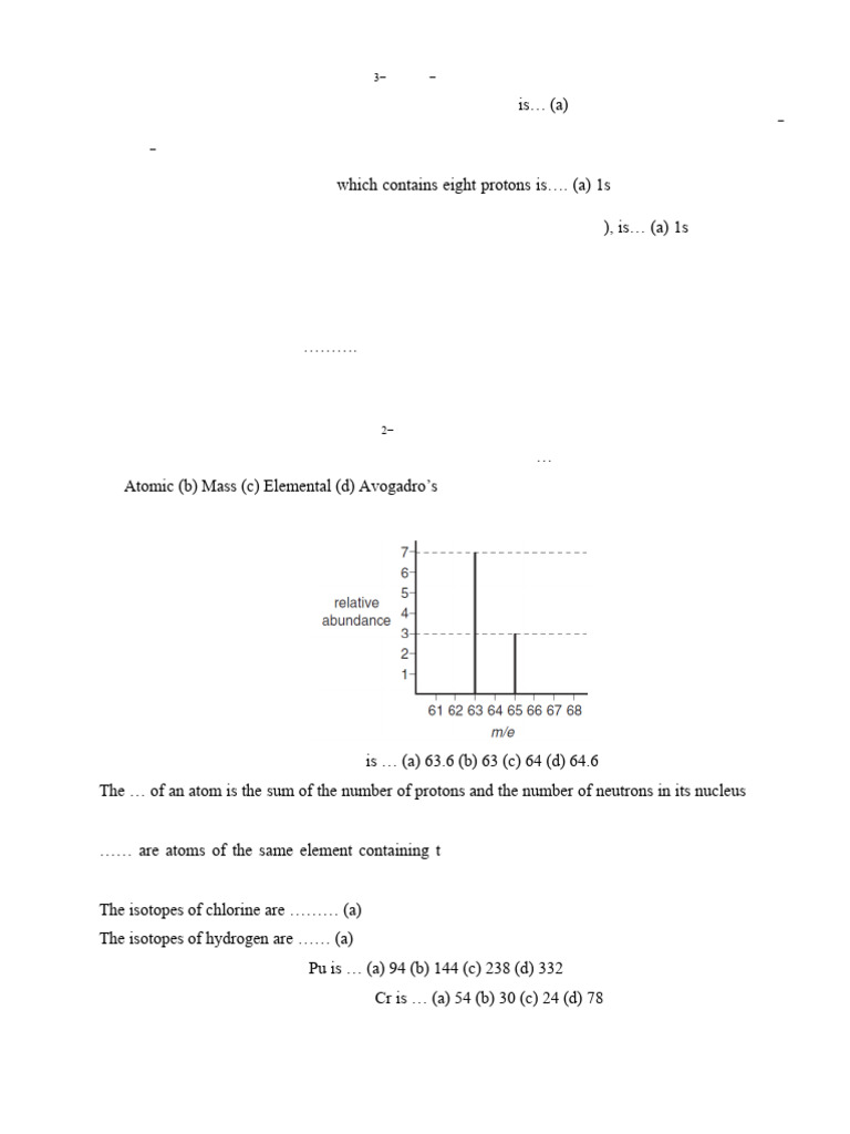 CHM 101 General Chemistry Tutorial | PDF | Nuclear Physics | Chemical Bond
