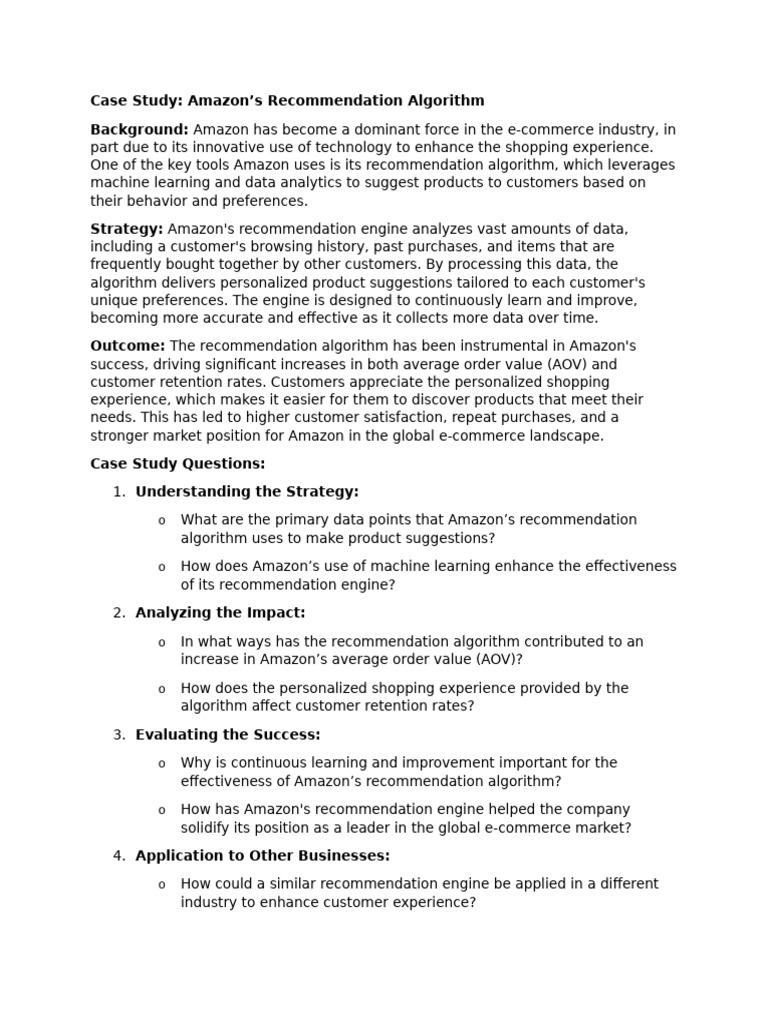 Case Study 1 | PDF | Retail | Sales