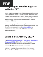 SEC-eSPARC Registration User Guide | PDF | Verification And Validation ...