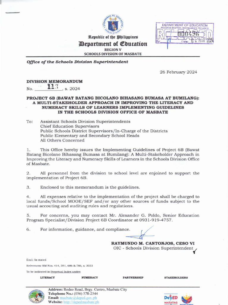 Project 6B Implementing Guidelines - DM 113, S. 2024 | PDF | Teachers ...