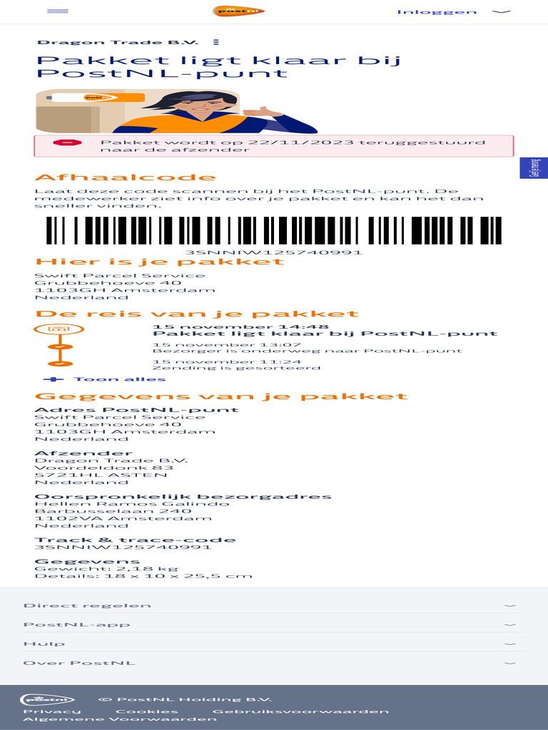 PostNL Track&Trace | PDF