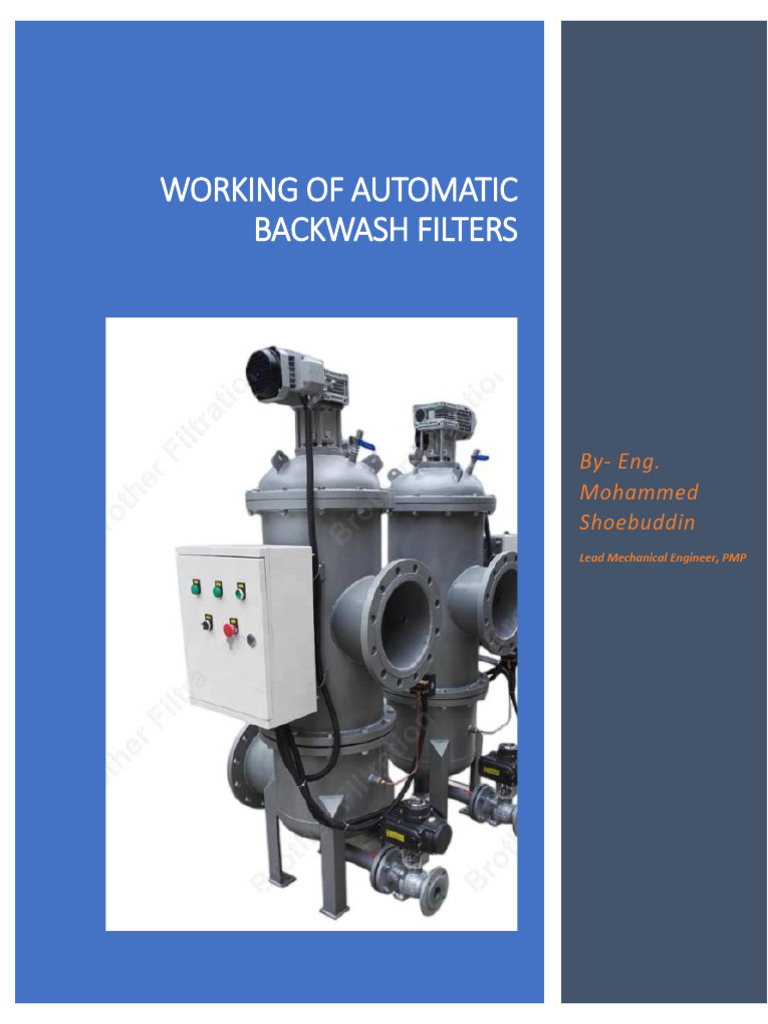 Automatic Backwash Filter Operation | PDF | Filtration | Environmental ...