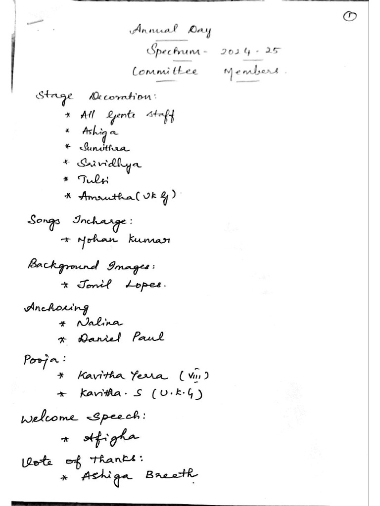 Committee List | PDF