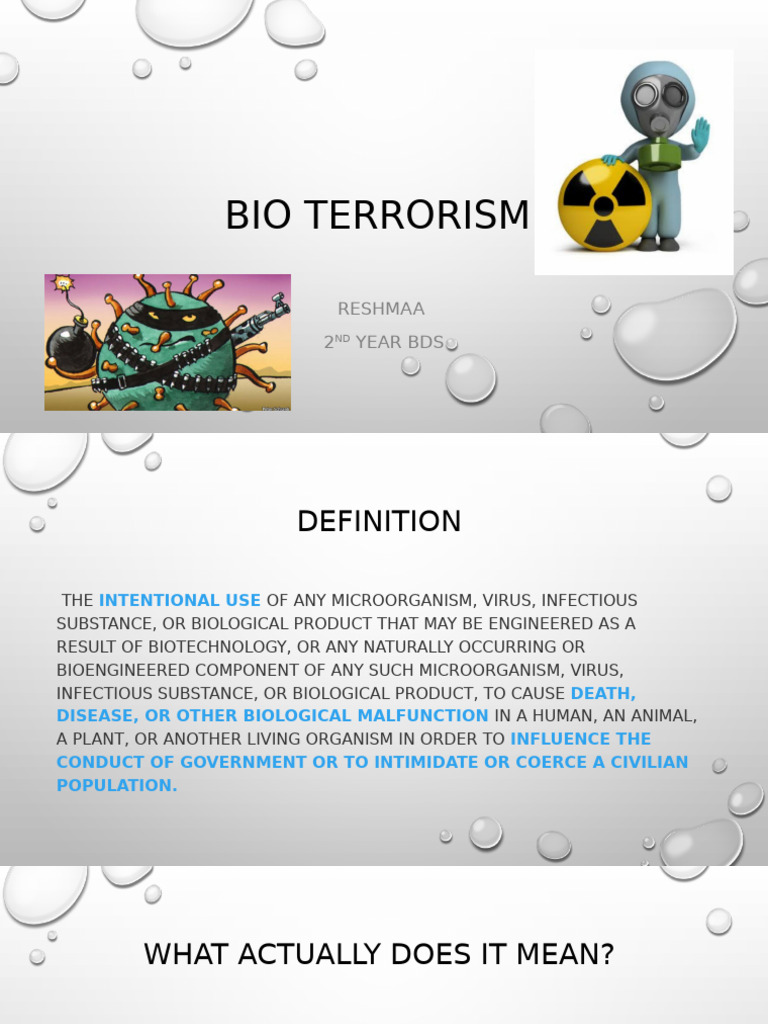 BIOTERRORISM | PDF
