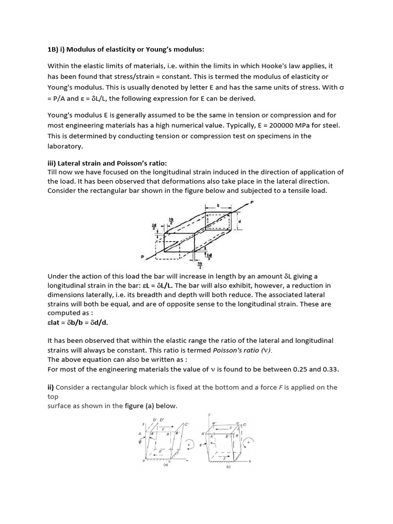 SOM Model QP Answers | PDF | Deformation (Engineering) | Bending