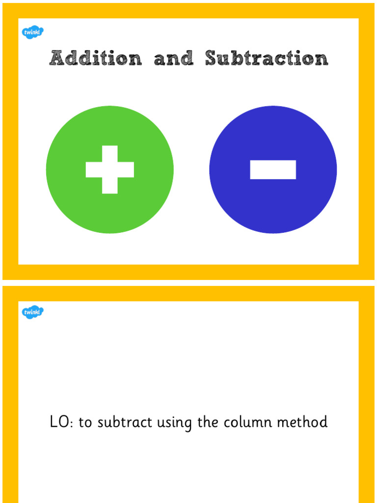 Year 3 Additon and Subtraction Lesson 4c Subtracting 2 Digit Numbers ...