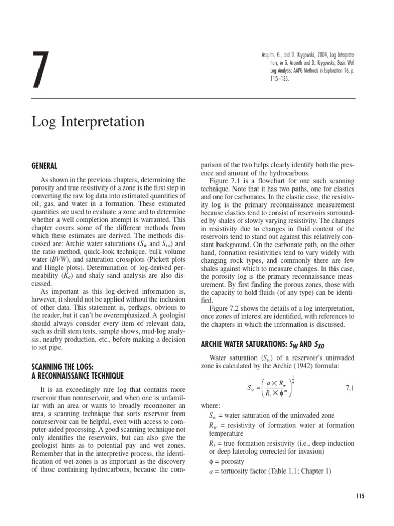 Basic Well Log Analysis 2e-122-142 | PDF Basic Well Log Analysis 2e-122-142 | PDF