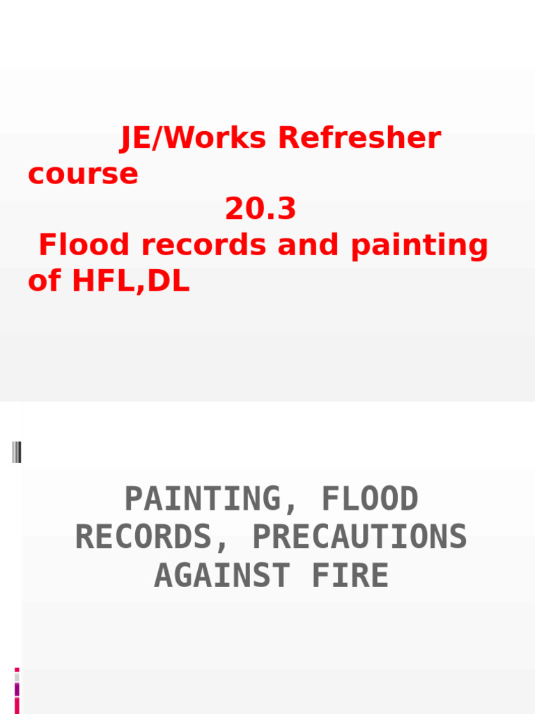 20.3 Refr. Flood Record and Painting of DL HFL | PDF | Paint | Chromium