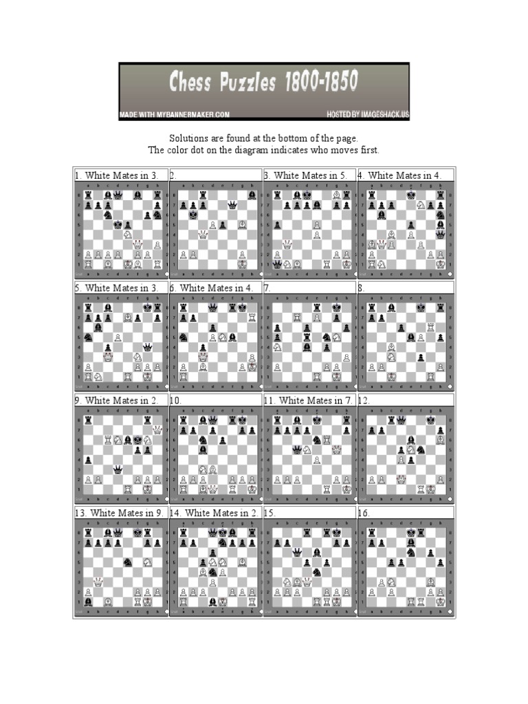 Chess Puzzle-1800-1850 | PDF