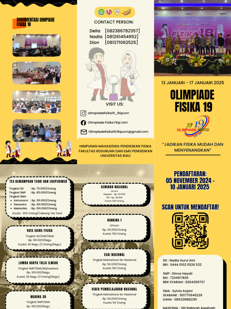 Brosur Olimpiade Fisika 19 Fiks | PDF
