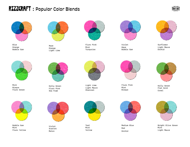 RizzCraft Color Blend Guide | PDF
