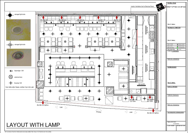 Layout With Lamp: C NG Ty CP TMDV SVN VIET NAM | PDF