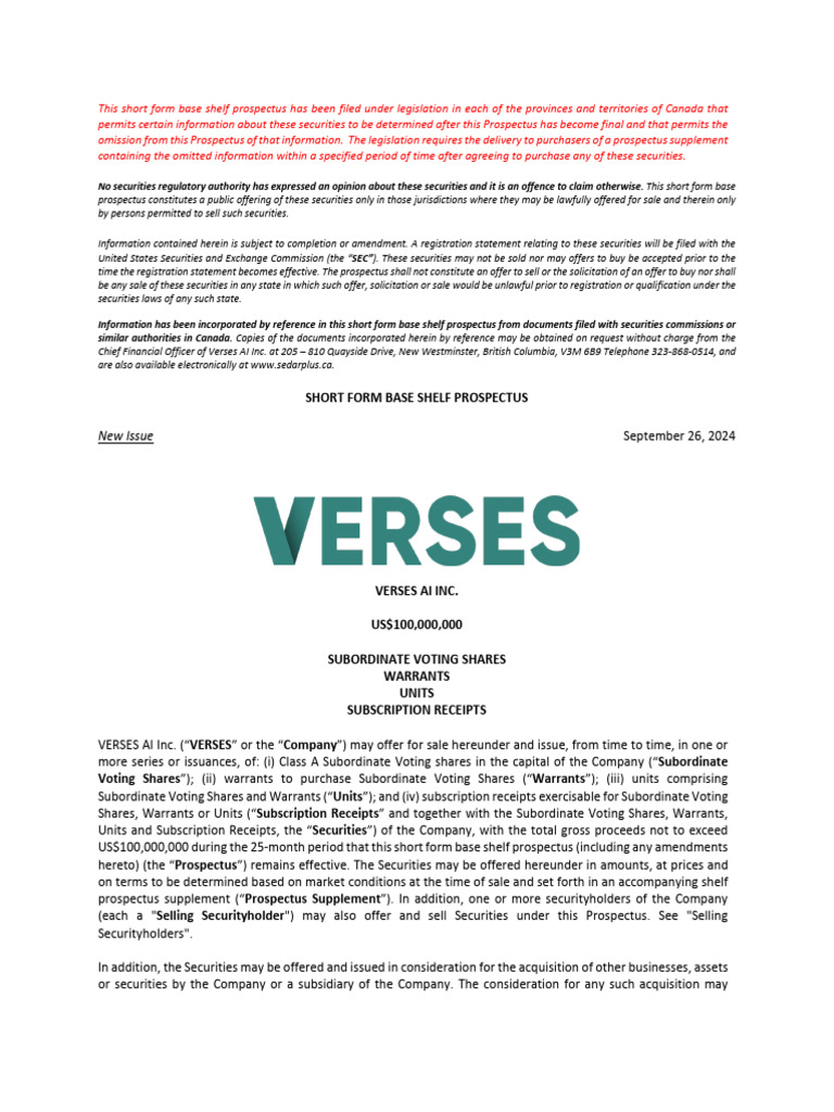 Final Base Shelf Prospectus | PDF | Financial Statement | Securities ...