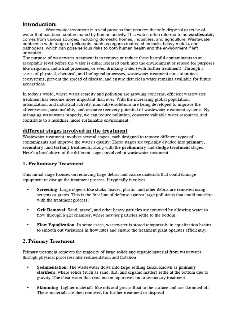 evs.pdf | PDF | Sewage Treatment | Water Pollution